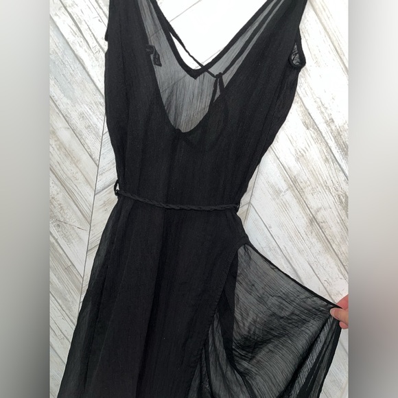 PrettyLittleThing | Dresses | Sheer High Slit Long Dress | Poshmark